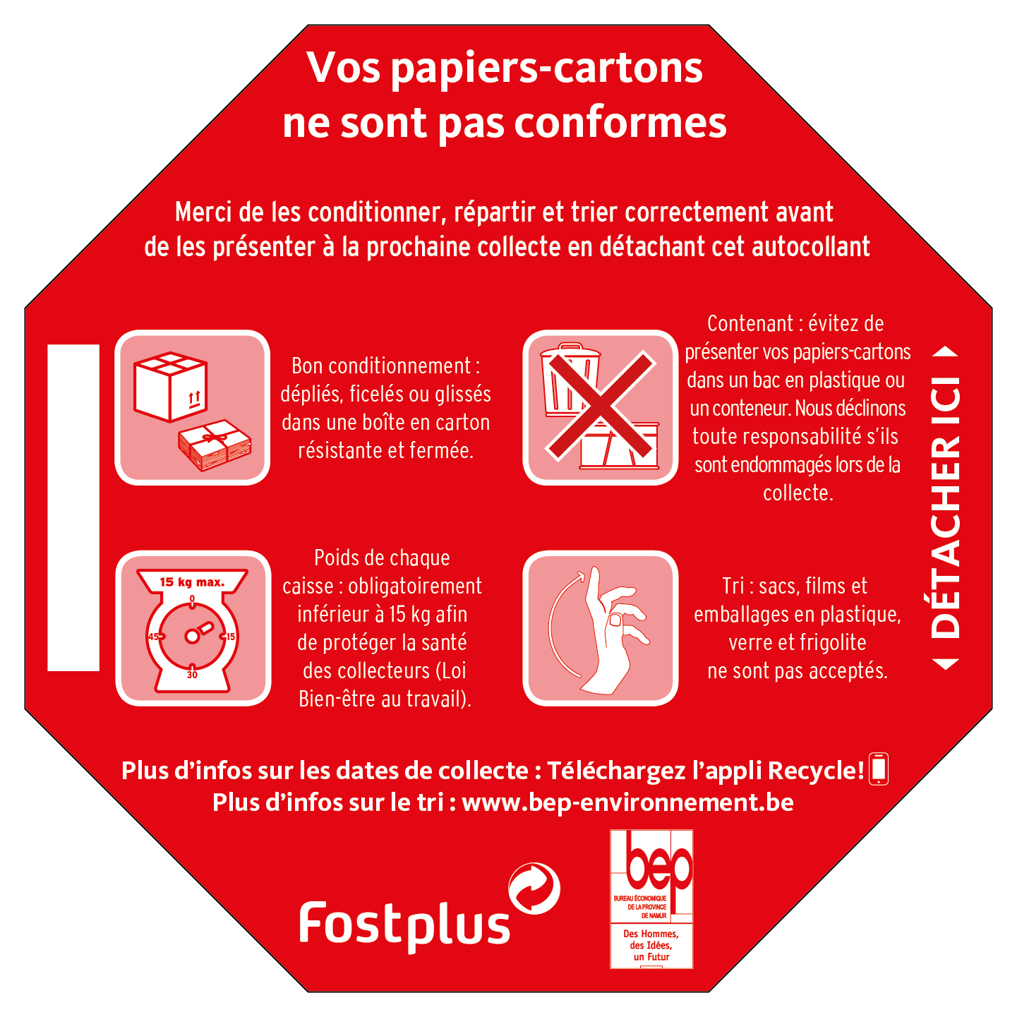 Préparer vos papiers-cartons pour la collecte - BEP Environnement